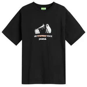POSTAL His Masters Voice T-shirt - Black