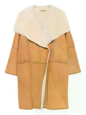 TOTEME Draped Shearling Coat