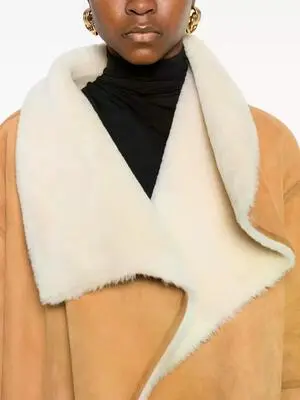 TOTEME Draped Shearling Coat