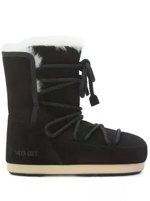 Moon Boot Evx Suede Shearling Boots