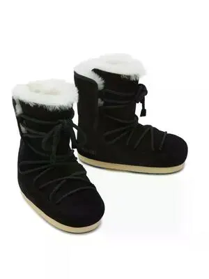 Moon Boot Evx Suede Shearling Boots