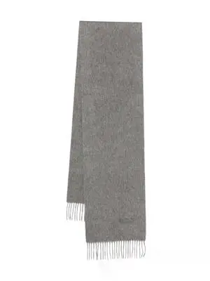 Paul Smith Fringed-edge Cashmere Scarf - Grey