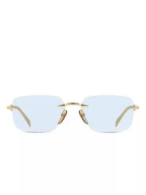DB EYEWEAR BY DAVID BECKHAM Rectangle Sunglasses - Gold