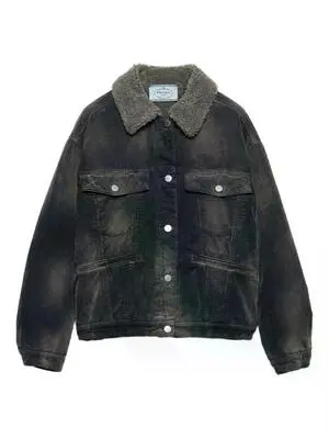 Prada Corduroy Denim Jacket - Black