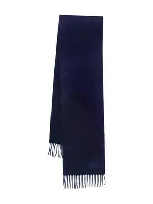 Paul Smith Fringed-trim Cashmere Scarf - Blue