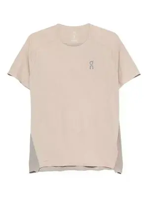 On Panelled T-shirt - Neutrals