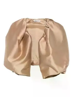 Alberta Ferretti Cropped Satin Jacket
