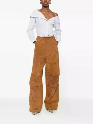 DARKPARK Suede Palazzo Trousers