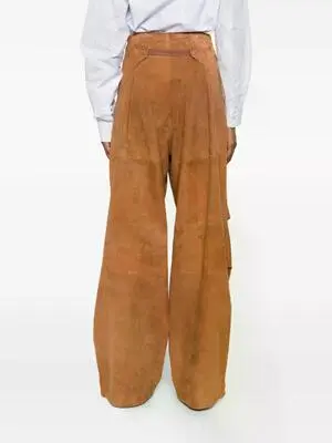 DARKPARK Suede Palazzo Trousers