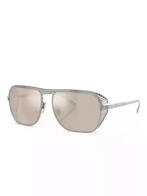 FERRARI Logo-engraved Sunglasses - Silver