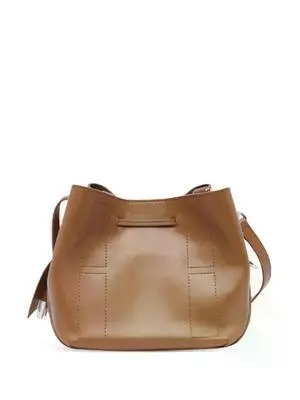Hogan Drawstring Mini Bucket Bag - Brown