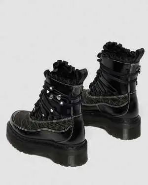 Dr. Martens Jadon Frill Leather Platform Boots