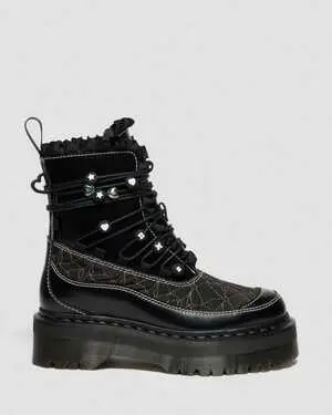 Dr. Martens Jadon Frill Leather Platform Boots