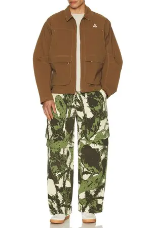 Nike Smith Summit Cargo Zip Pant - Light Khaki, Mosswood Brown, & Summit White