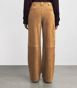 Tory Burch Relaxed Suede Trousers