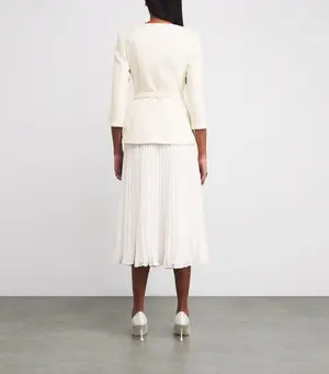 SELF-PORTRAIT Bouclé Midi Dress