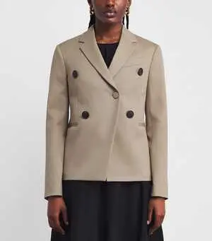Tory Burch Wool-blend Double Breasted Blazer