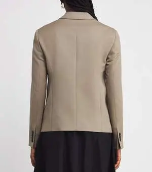Tory Burch Wool-blend Double Breasted Blazer