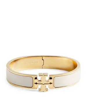 Tory Burch Enamel Kira Bangle - Ivory