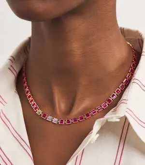Shay Diamond And Ruby Deco Choker