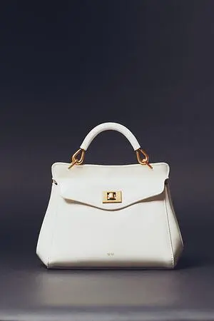 Women's White Top Handle Bags