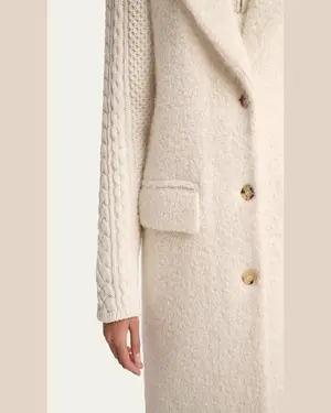 Gabriela Hearst Charles Boucle Coat