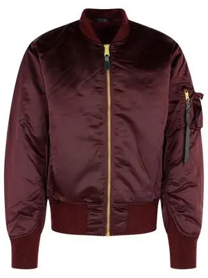 Alpha Industries Alpha Industries MA-1 Base Flight Bomber Jacket - Red