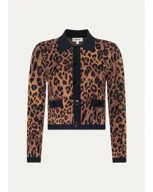 L'Agence Western Toile Osiris Jacquard Cardigan - Tan Multi