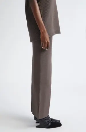 Rick Owens Concordian Sliced Wool Knit Skirt - Darkdust