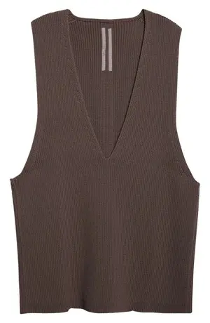 Rick Owens Virgin Wool V-neck Sweater Vest