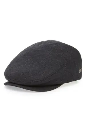 BAILEY Ormond Driving Cap - Black Plai