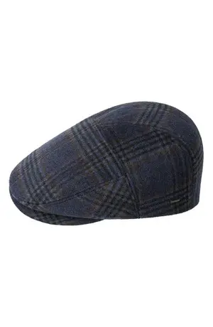 BAILEY Ormond Driving Cap Navy Plaid