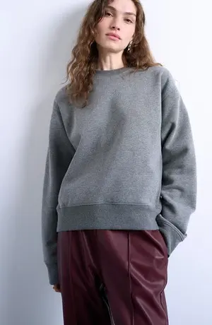 Topshop Ribbed Sweatshirts Hoodies For Women