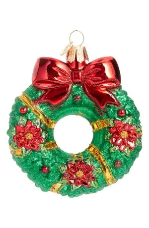 OLD WORLD CHRISTMAS Christmas Wreath Ornament - Red/green/gold