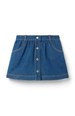 Janie And Jack Denim Button Skirt