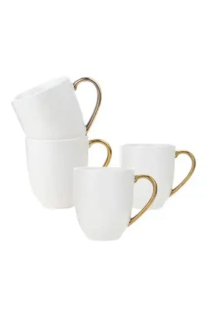 STONE + LAIN Florian Porcelain 4-piece Mug Set