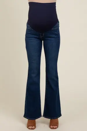 PINKBLUSH Flare Leg Maternity Jeans