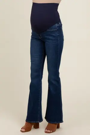 PINKBLUSH Flare Leg Maternity Jeans