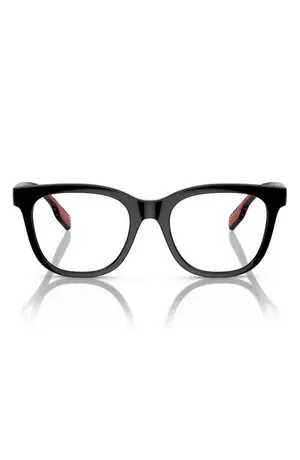 Burberry 47mm Square Optical Glasses - Black/demo Lens