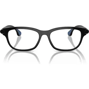 Burberry 47mm Rectangular Optical Glasses - Black/demo Lens