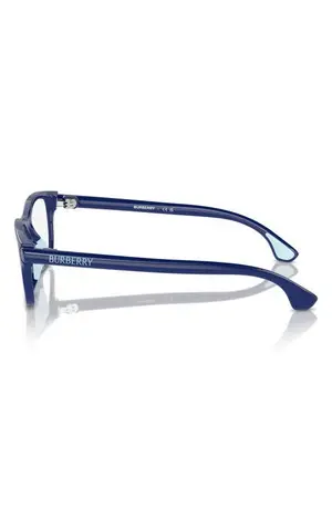 Burberry 47mm Rectangular Optical Glasses - Blue/demo Lens