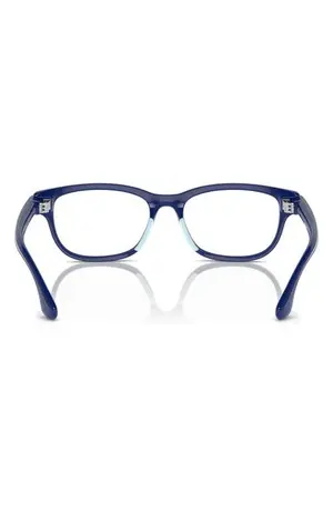 Burberry 47mm Rectangular Optical Glasses - Blue/demo Lens