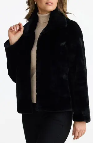 BRAVE+TRUE Steinway Faux Fur Jacket