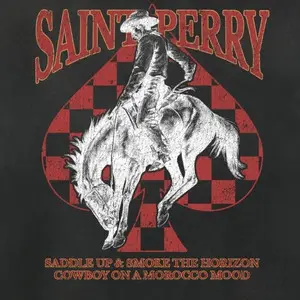 SAINT PERRY Horizon Rider Cotton Tee - Black