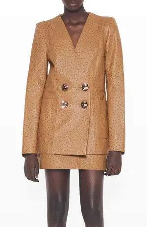 AS By DF Nadine Upcycled Leather Blazer