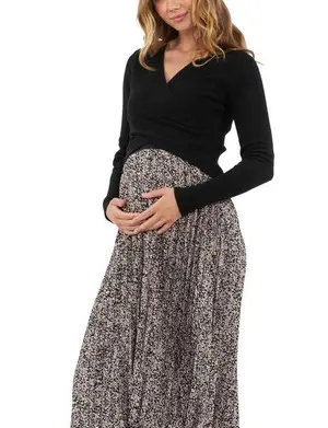 RIPE MATERNITY Willa Nursing Knit - Black