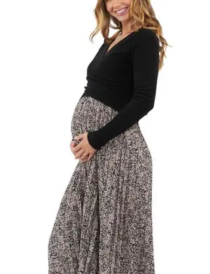 RIPE MATERNITY Willa Nursing Knit - Black