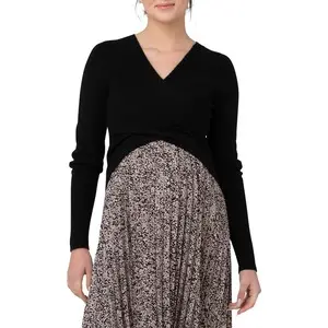 RIPE MATERNITY Willa Crop Nursing Sweater