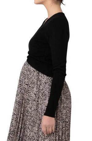 RIPE MATERNITY Willa Crop Nursing Sweater