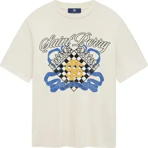 SAINT PERRY Monte Carlo Chess Crest T-shirt - Off-hite